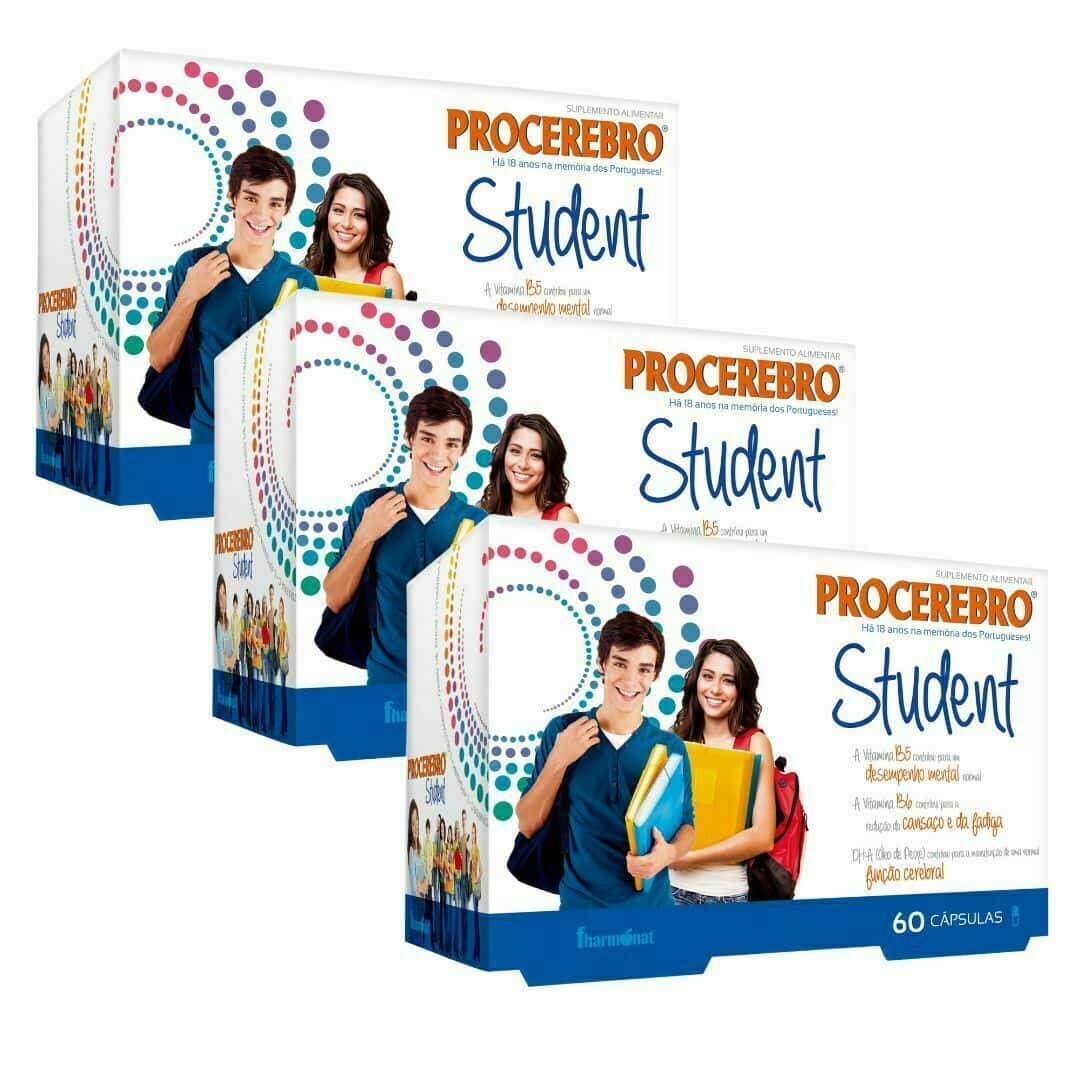 Procerebro Student Pack 3 X 60 C psulas Fharmonat Peixe Verde
