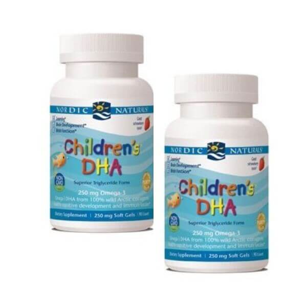 Children´s DHA Pack 2 x 90 Cápsulas Nordic Naturals - Peixe Verde
