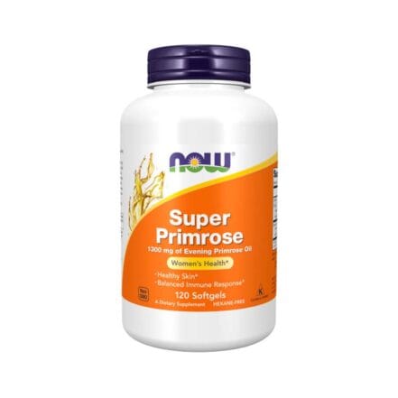 Super Primrose 1300 mg 120 Cápsulas Now - Peixe Verde