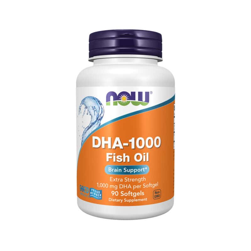 DHA-1000 Fish Oil 90 Cápsulas Now Foods - Peixe Verde